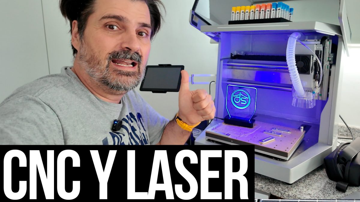 Makera Carvera Air, CNC y Laser todo en uno...a hacer piezas ...